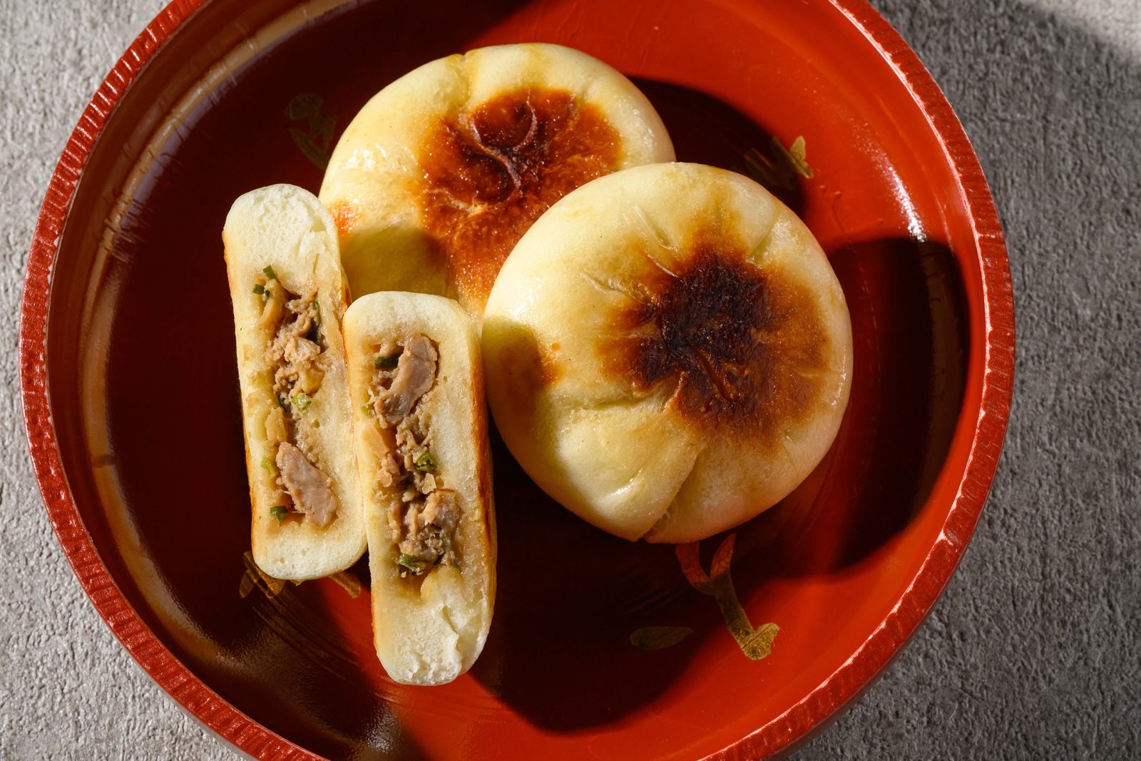 Local menu at the autumn hotel buffet in Nara with autumn leaves ...